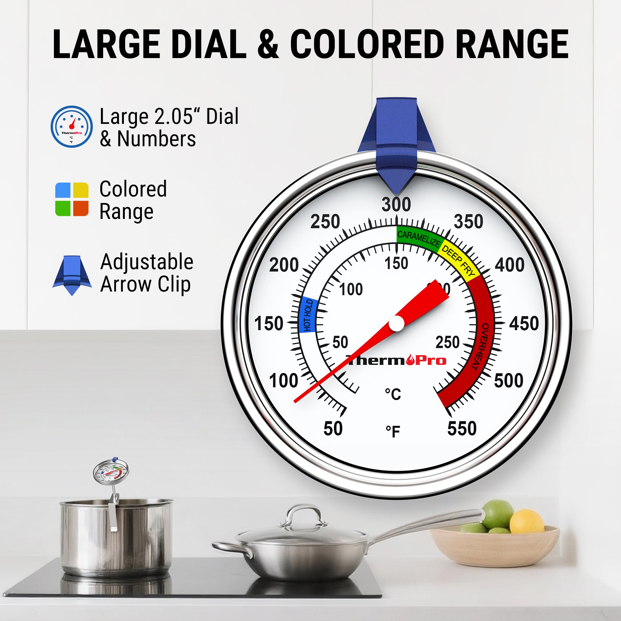 ThermoPro APT520C Candy Thermometer with 9“ Long Probe