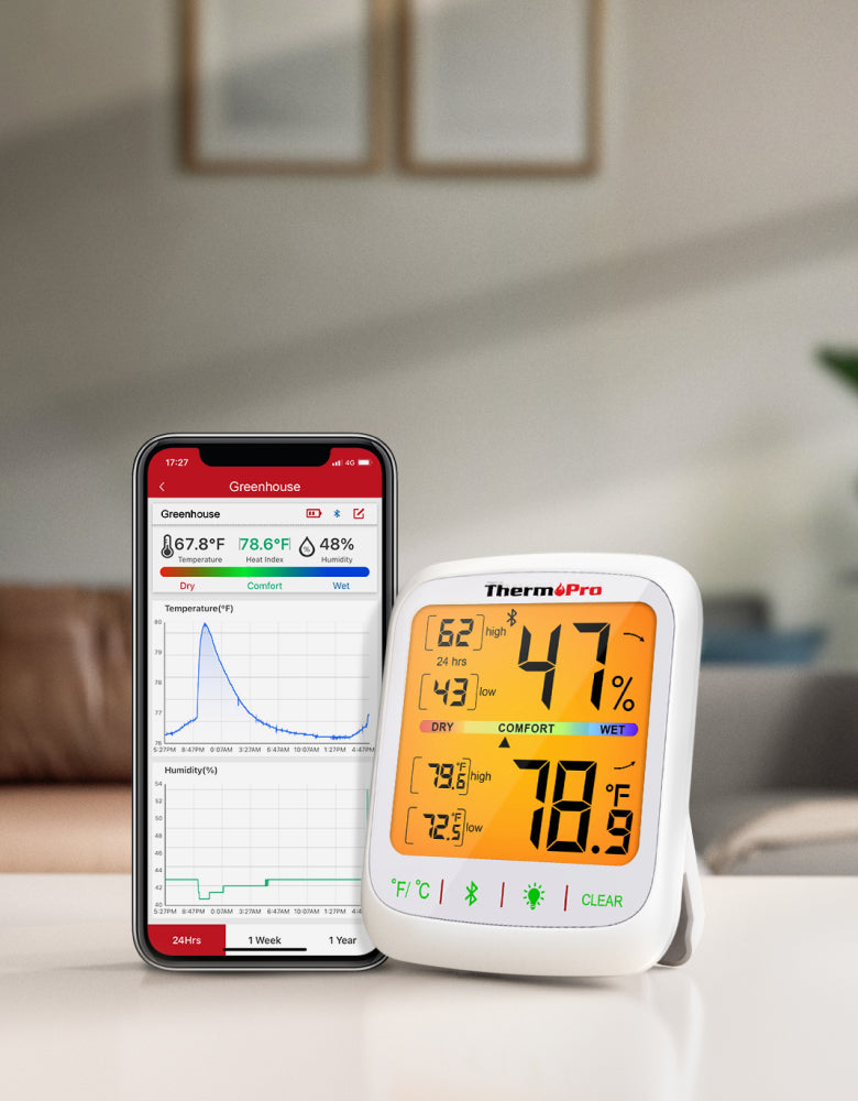ThermoPro | Termómetro inalámbrico para carne e higrómetro digital