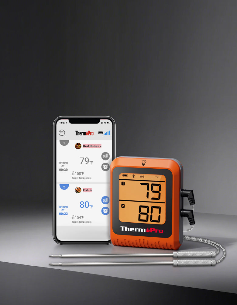 ThermoPro | Thermomètre à viande sans fil et hygromètre numérique